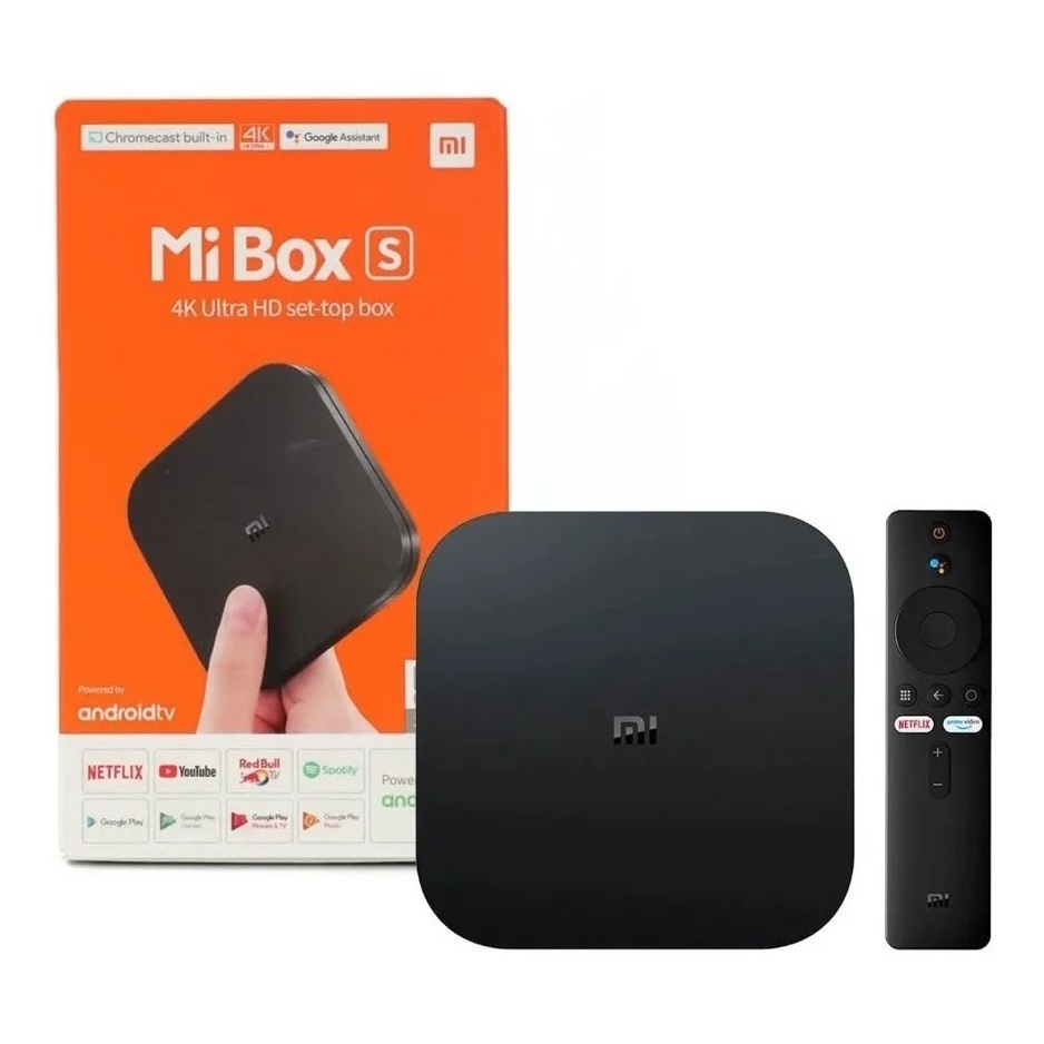 Xiaomi Mi Box S Smart Tv Box 4k Uhd Hdr Sistema Android Tv novo ...