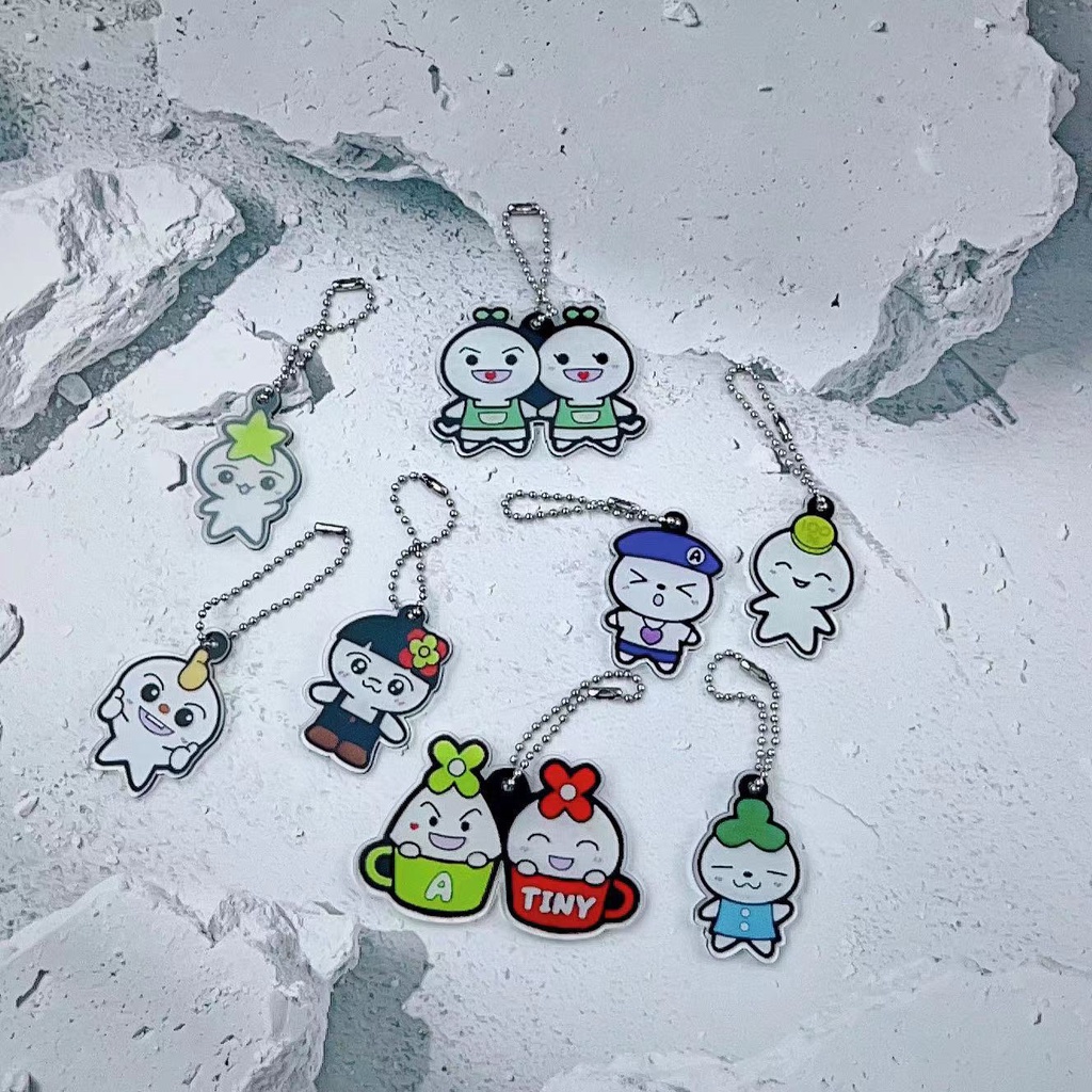 Kpop ATEEZ Cartoon Cute Character Teez-mon Chaveiro Pingente | Shopee ...