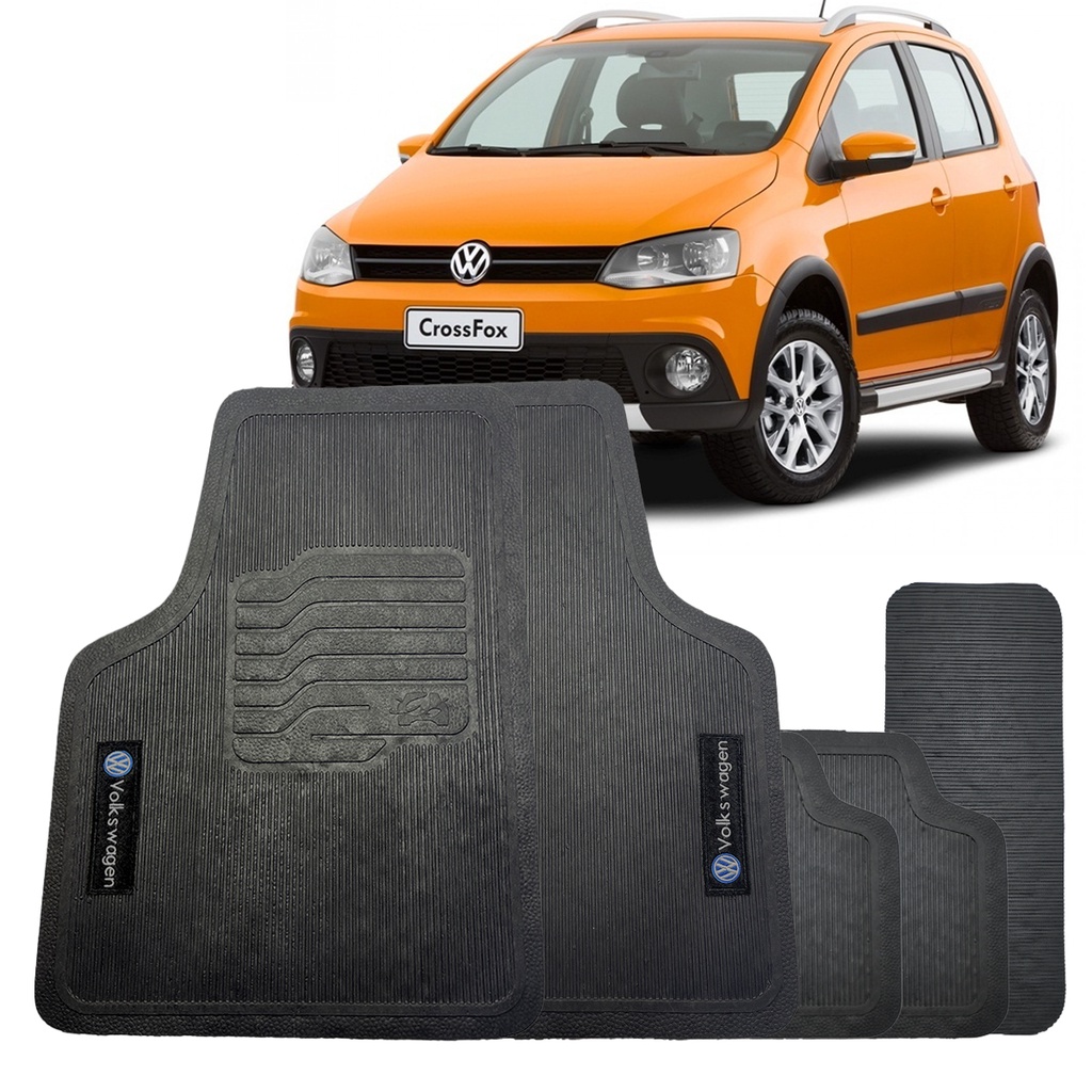 Jogo Tapete CrossFox 2012 2013 Borracha Logo VW Bordado | Shopee Brasil