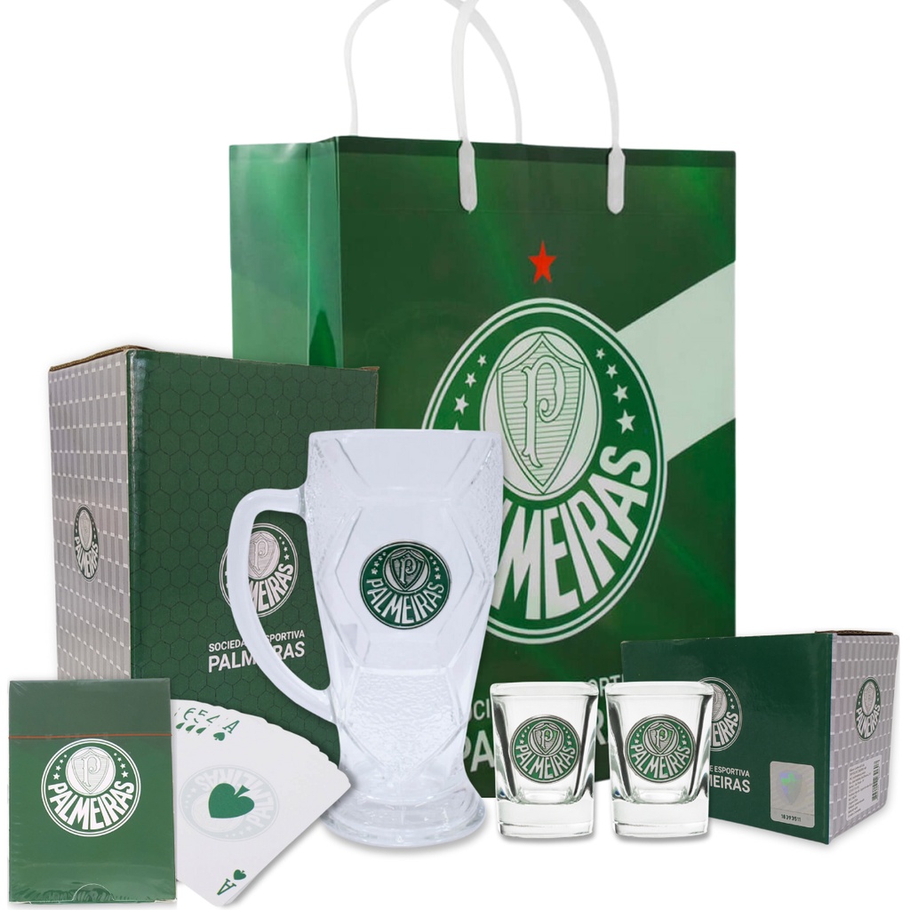 Caneca Copo Taça Chope Cerveja Copo Shot Dose Baralho Plameiras Kit ...