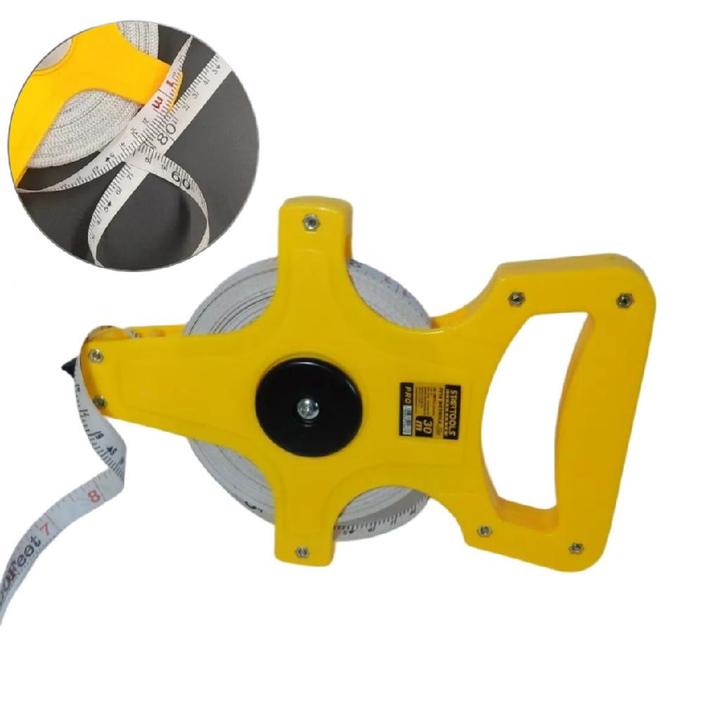 Trena Aberta Fita Fibra De Vidro 30 Metros Manivela | Shopee Brasil