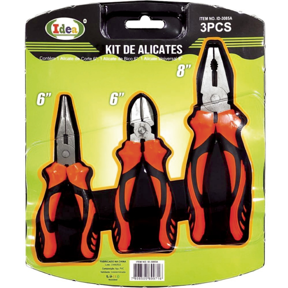 Kit de Alicates - Bico, Corte e Universal | Shopee Brasil