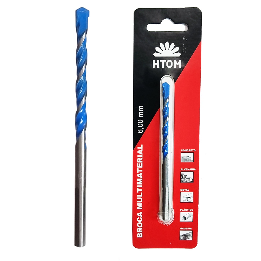Broca 6mm Multifunção Multimaterial Fura Tudo Metal Duro | Shopee Brasil