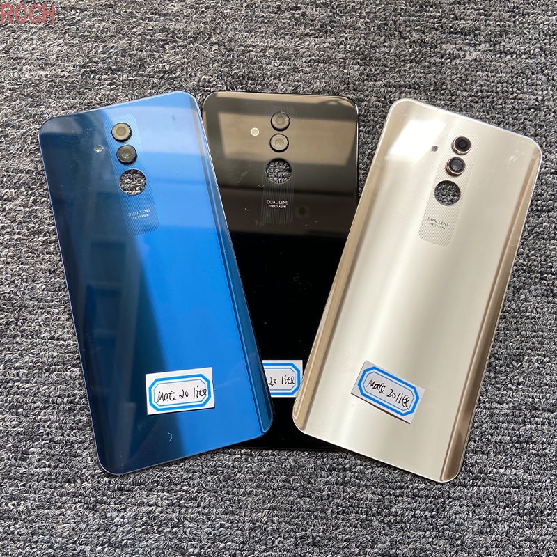 Para Huawei Mate 20 Lite Tampa Traseira Da Bateria De Vidro Porta ...