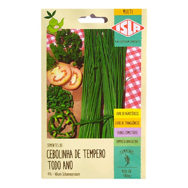 Sementes de Cebolinha de Tempero Todo Ano 500mg Isla Multi | Shopee Brasil