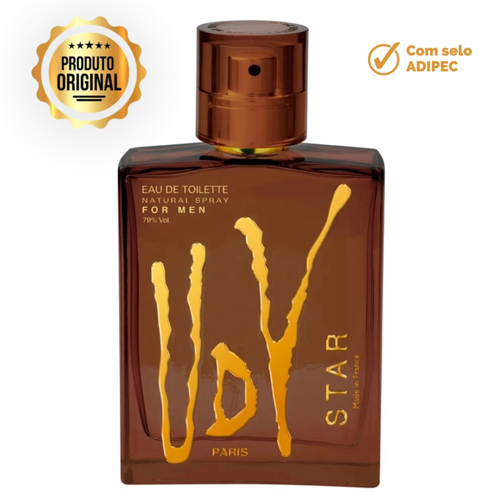 Perfume UDV Star Eau De Toilette Ulric De Varens Masculino 100ml ...