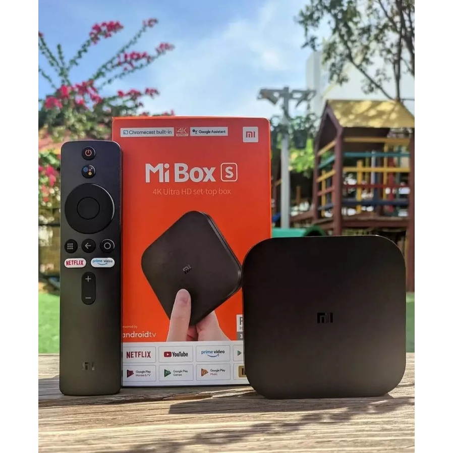 Xiaomi Mi Box S Smartv Android Tv Com Chromecast Integrado | Shopee Brasil