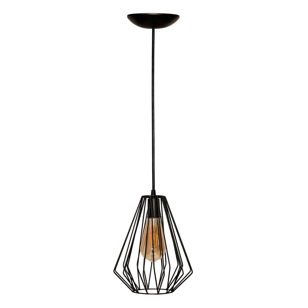 Pendente Luminária Keike Aramado Preto | Shopee Brasil