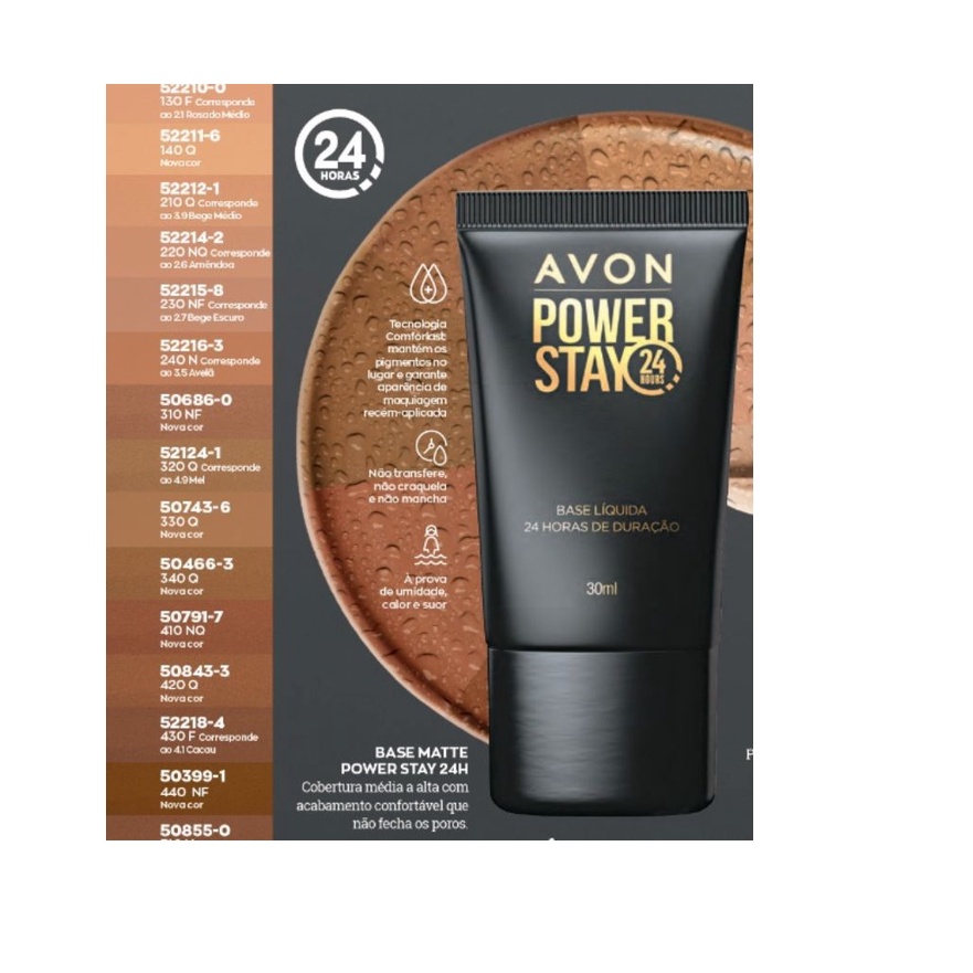 Base Líquida Avon Power Stay 30 ml | Shopee Brasil