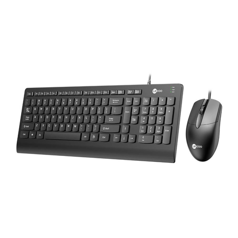 KIT TECLADO E MOUSE COM FIO LENOVO LECCO CM103 - PRETO | Shopee Brasil