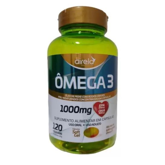 Suplemento Vitaminico Ômega 3 Airela EPA 540mg + DHA 360mg C/120 Caps. | Shopee Brasil