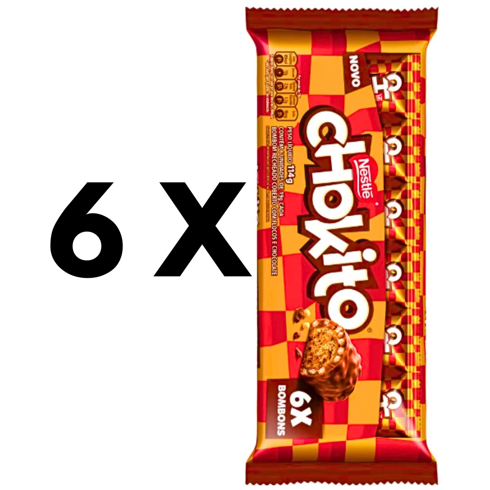 Kit Chocolate Chokito Flowpack NESTLÉ 114g - 36un/19g Cada | Shopee Brasil