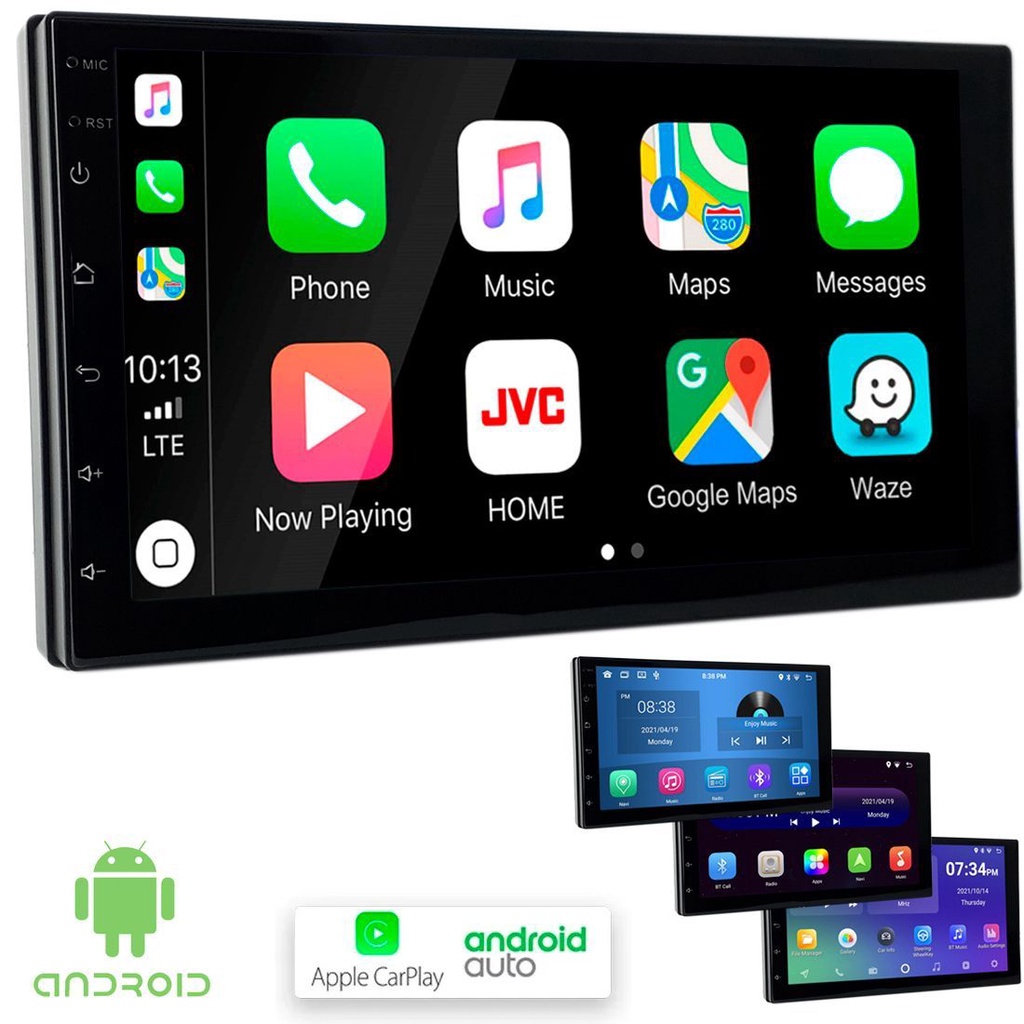 Central Multimidia 7pol 2Din 2GB 32GB Android 12 Carplay Android Auto H ...