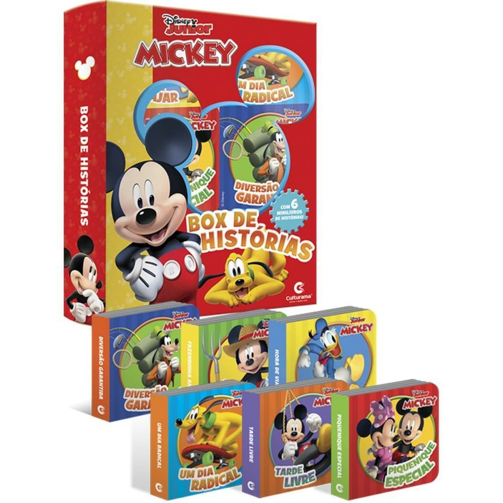 Livro Ilustrado Mickey Box Histórias c/6 - Culturama | Shopee Brasil