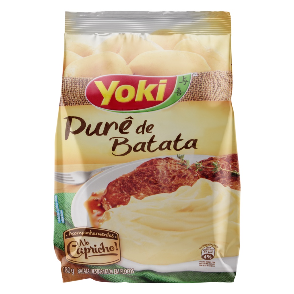 Purê de Batata Yoki Pacote 180g | Shopee Brasil