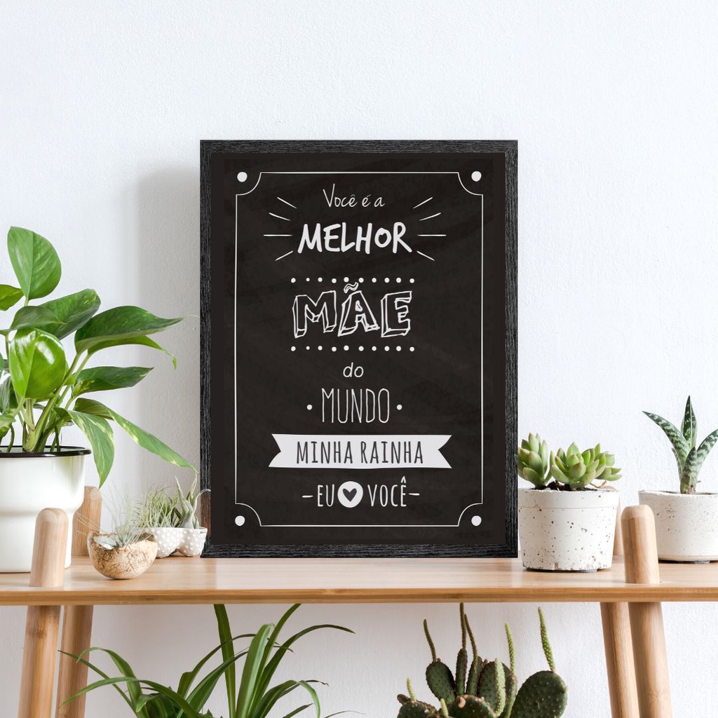 Quadro A Melhor Mãe do Mundo - MDF A4 | Shopee Brasil