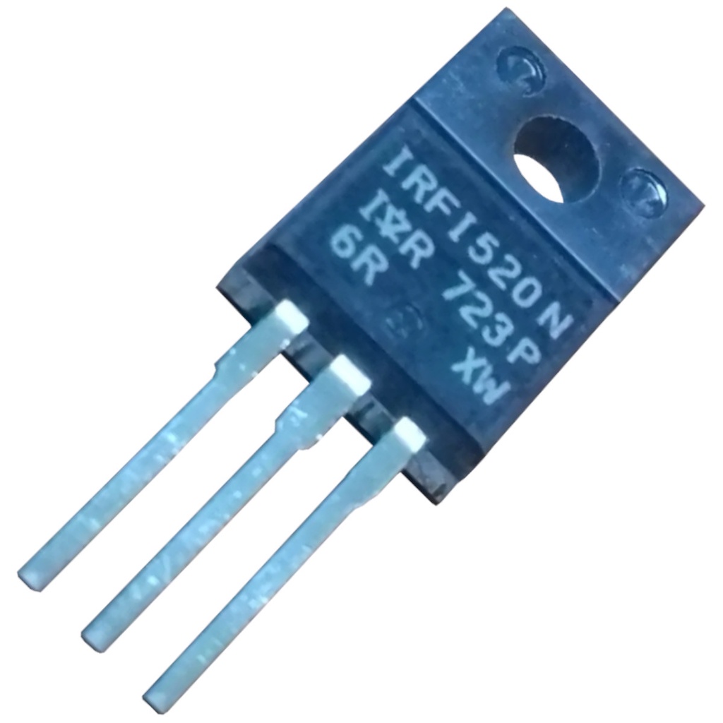 Transistor Fet Mosfet IRF520 (2 Peças) IRF 520 Novo Original | Shopee ...