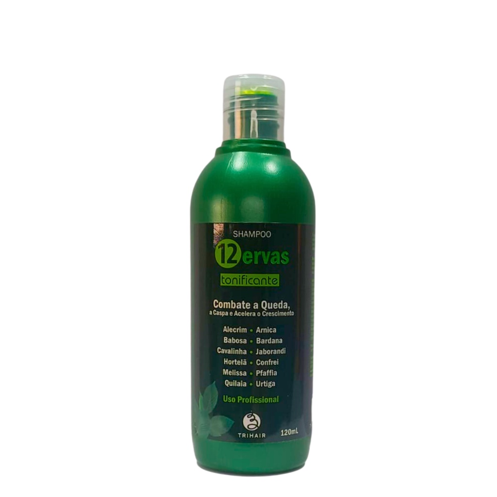 Shampoo Tonificante 12 Ervas Uso Profissional 120ml | Shopee Brasil