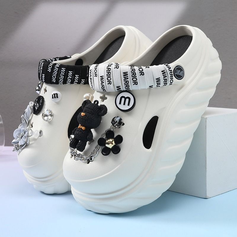 Verão Novas Crocs Plataforma EVA Sandalia Feminino Com Sola ...