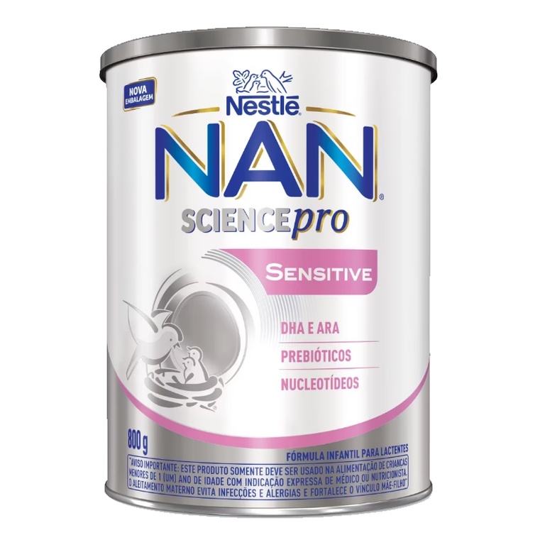 Fórmula Infantil NAN Science Pro Sensitive Lata 800g Nestlé | Shopee Brasil