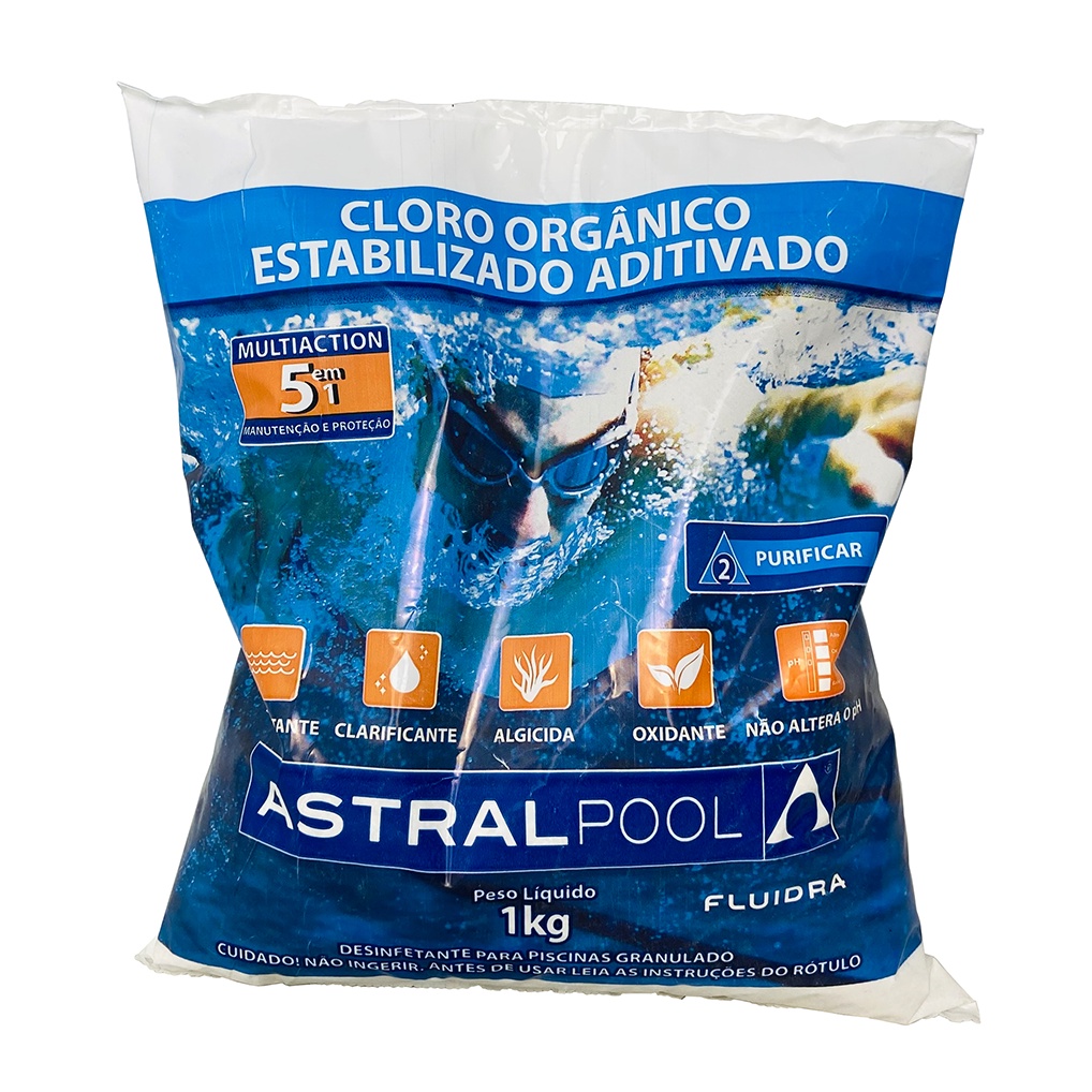 Cloro Granulado Organico Em Po Multiacao 5 Em 1 Astralpool Para Piscina ...