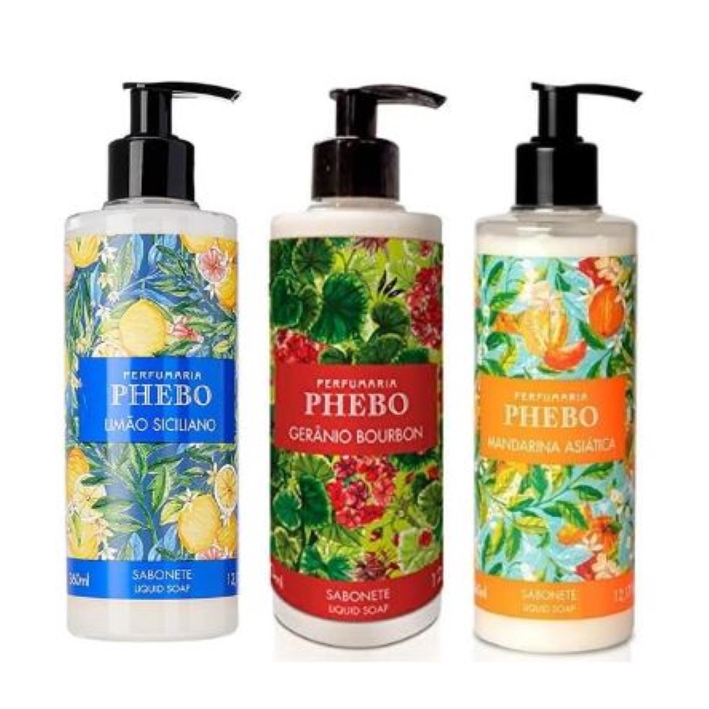 Sabonete Líquido Phebo Linha Mediterrâneo Origens 360ml | Shopee Brasil