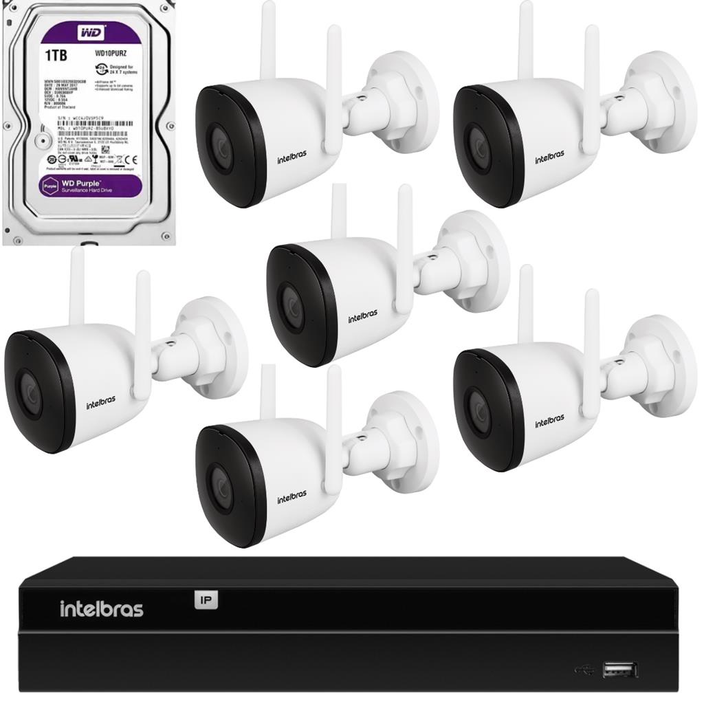 Kit 6 Cameras de Video Wi-fi Full HD IM5 SC Externas | Shopee Brasil