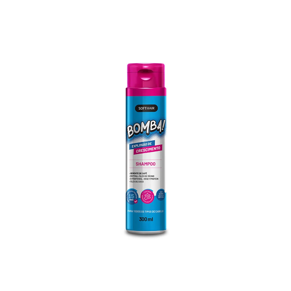 Shampoo Bomba Soft Hair 300ml | Shopee Brasil