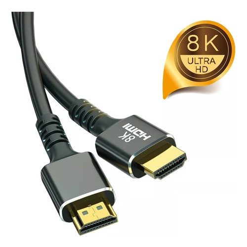 Cabo Hdmi 3m 8k 60hz Ultra Hd Gold 2.1 E 4k 120hz 3 Metros - Faz a Boa!