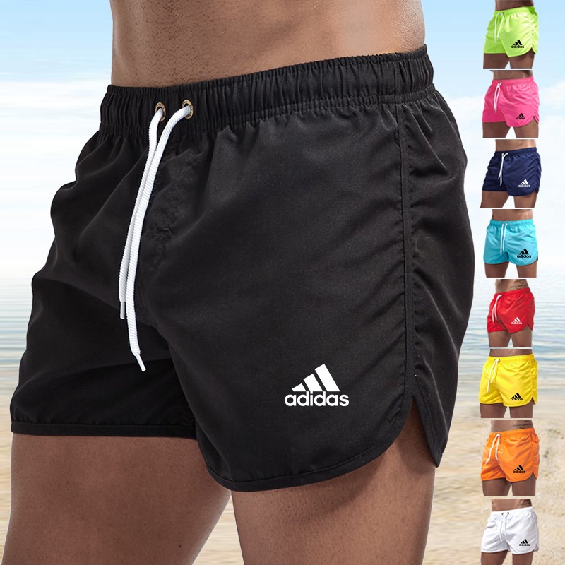Calção De Praia Masculino Estampa Calças Curtas De Corrida Esportiva ...