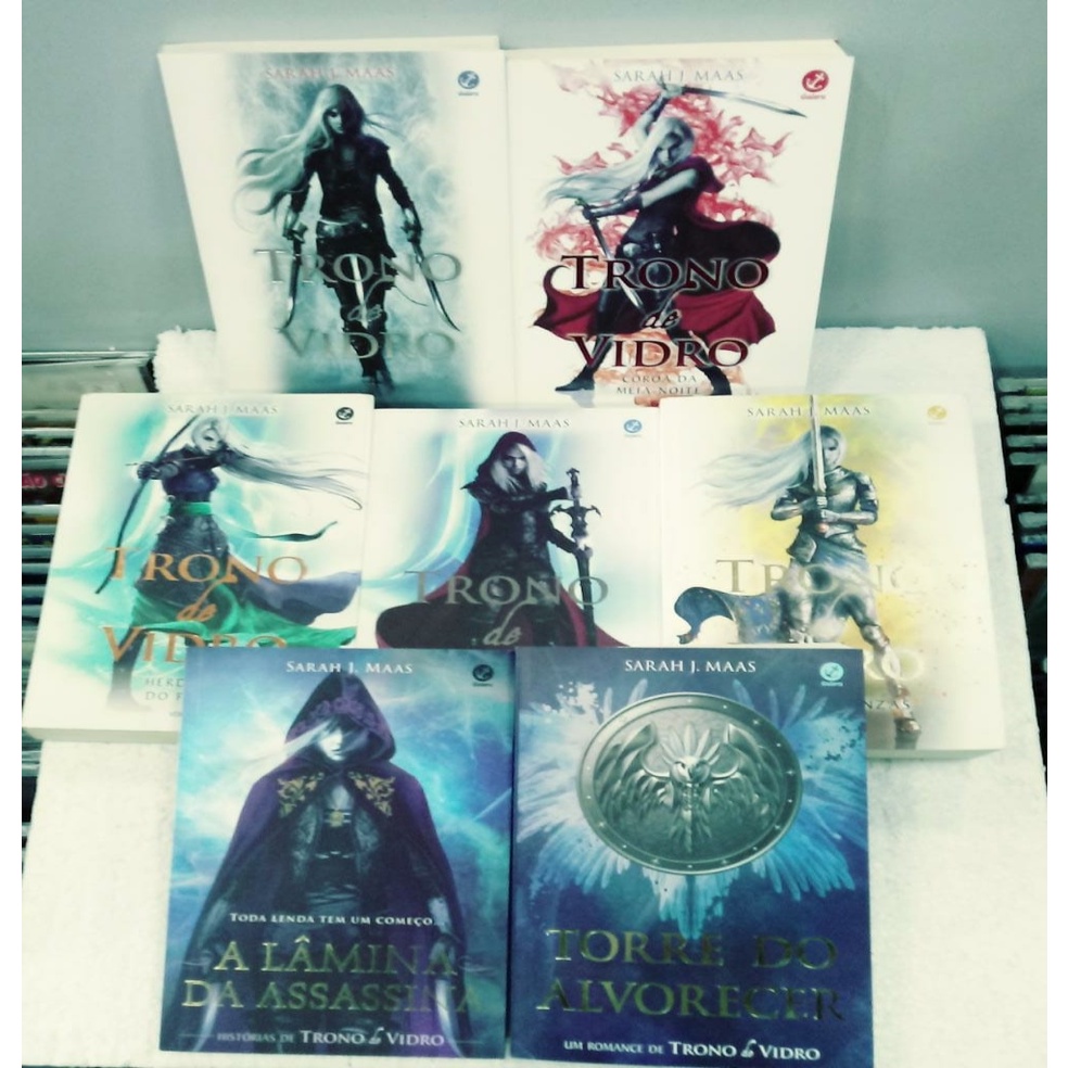 Trono de Vidro - Coleção (7 livros) - Vol. 1,2, 4, e 6. + Histórias de ...