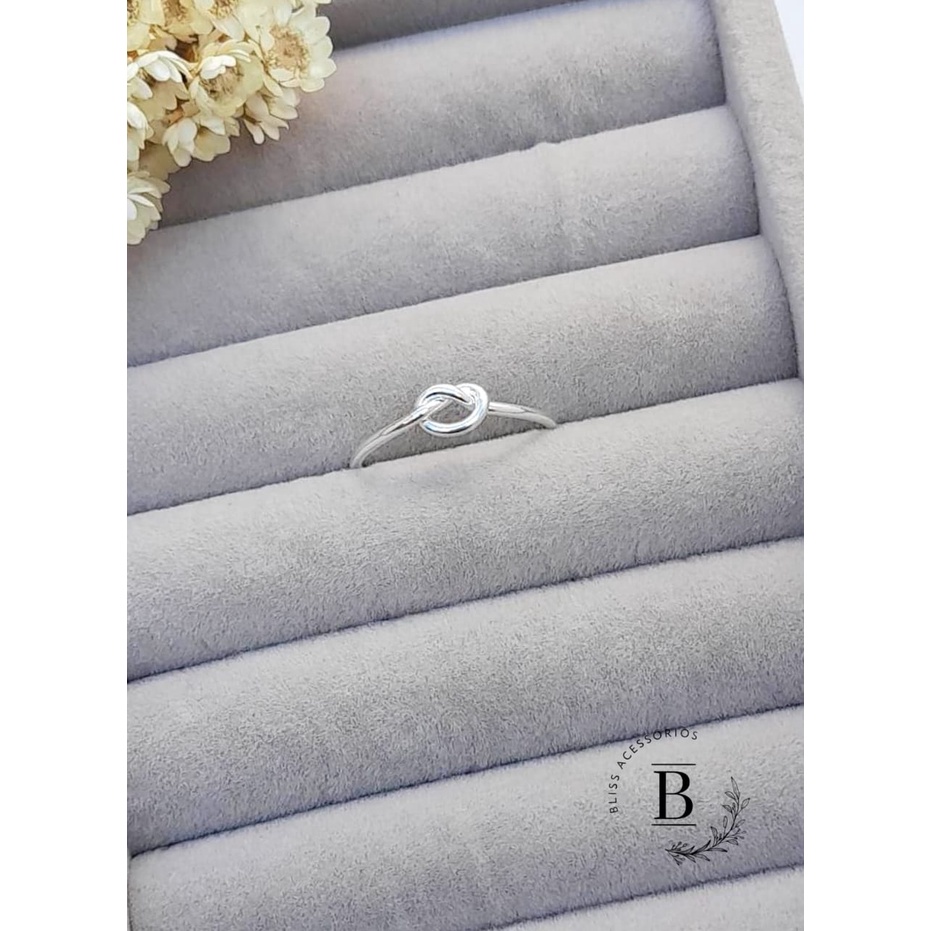 Anel Nózinho - Banhado a Prata 925 - (A08) | Shopee Brasil