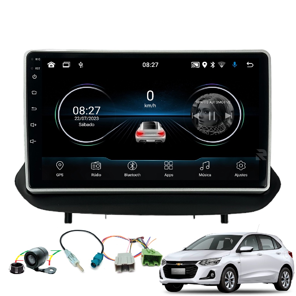 Kit Central Multimidia 9 Polegadas Android GM Chevrolet Onix 2021 a 2023 | Shopee Brasil
