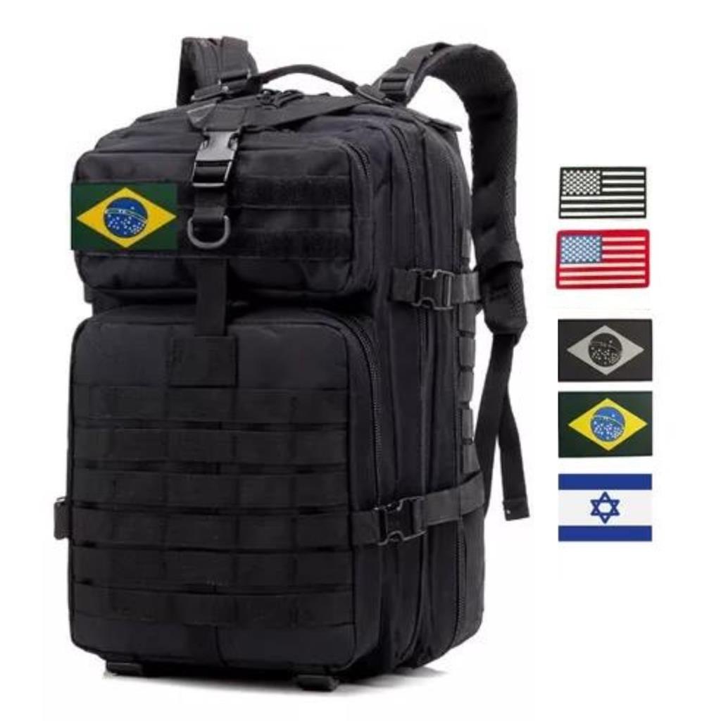 Mochila Tatica Camping Militar 50 Litros Resistente A Agua | Shopee Brasil