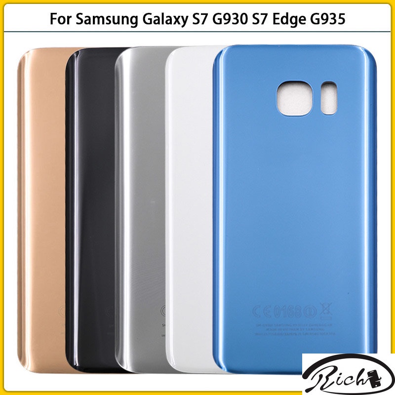 Novo Para Samsung Galaxy S7 G930 G930F/S7 Edge G935 G935F Tampa Da Bateria Traseira Porta Caixa ...