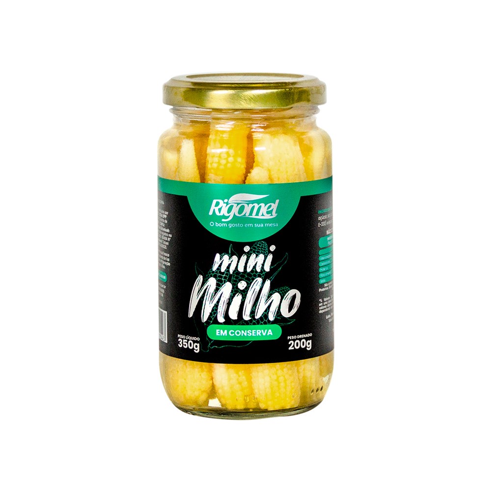 Mini Milho em Conserva Rigomel 200g | Shopee Brasil