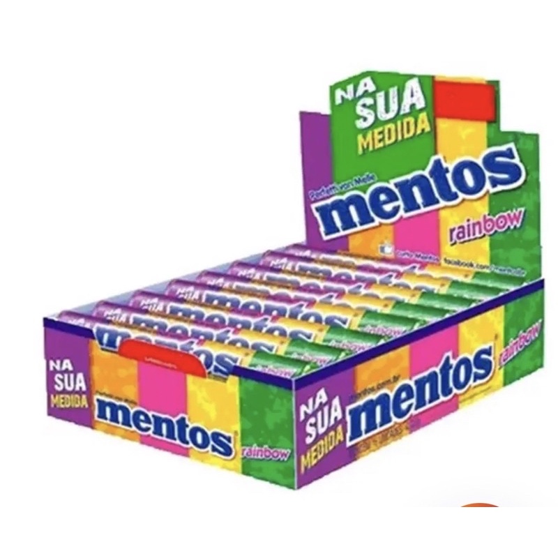Mentos Rainbow Sua Medida Caixa C/16unid - 26g | Shopee Brasil