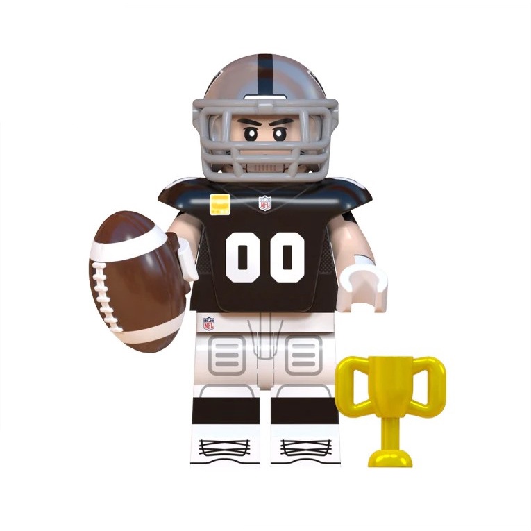 Oakland Raiders Nfl Futebol Americano Blocos Boneco | Shopee Brasil