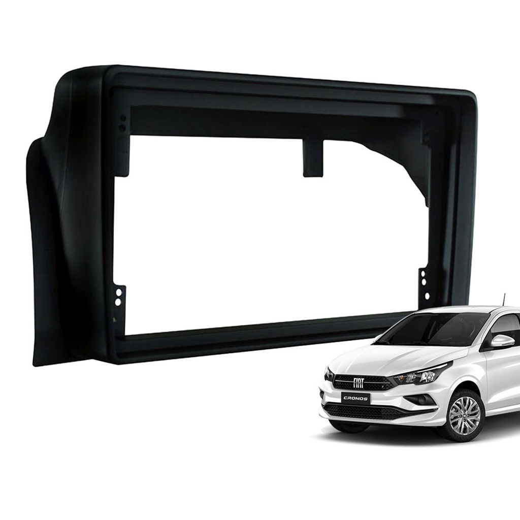 Moldura De Painel 2 Din Multimidia Dvd 9 Polegadas Fiat Cronos Argo 2018 2019 2020 2021 2022 ...