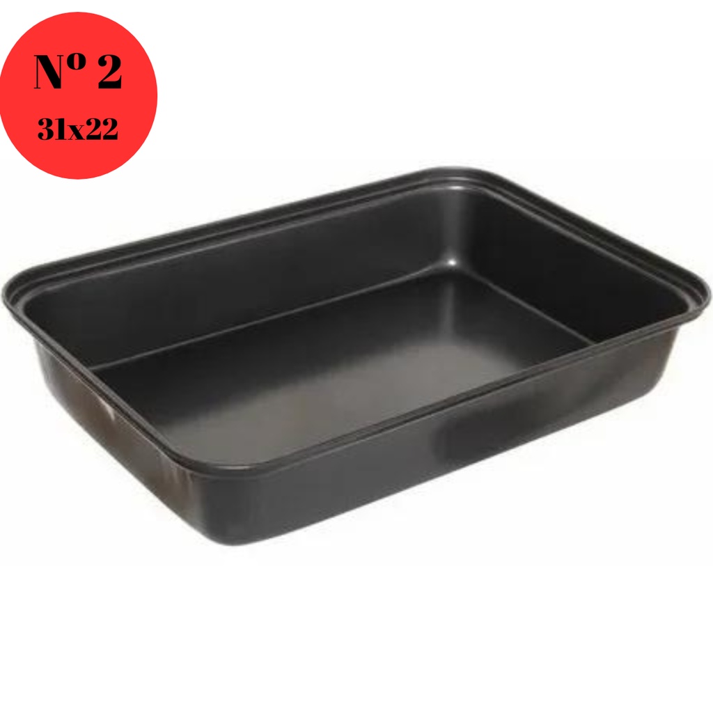 Assadeira Forma Antiaderente Tabuleiro De Bolo Número 2 Cozinha Não ...