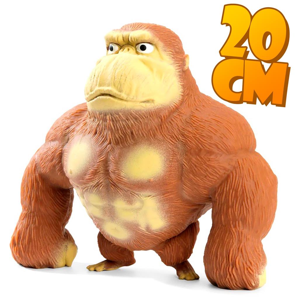 Macaco De Brinquedo Gorila Fofo Anti Stress Sensorial Areia 20cm Grande ...