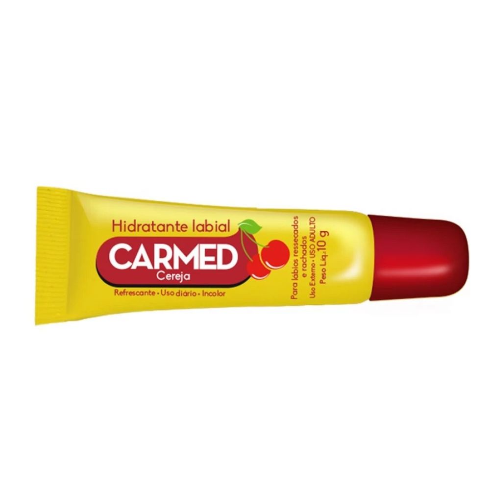 Carmed Hidratante Labial Diário Sabor Cereja Cimed 10g | Shopee Brasil