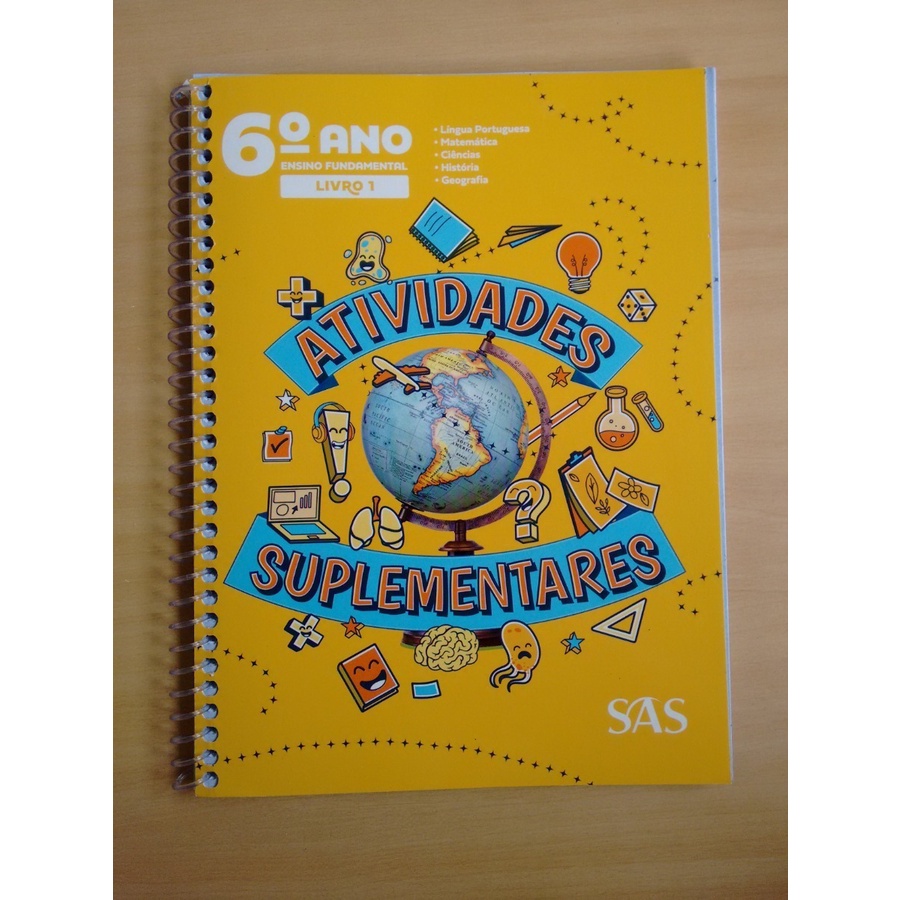 Livro 1 Sas 6 Ano Atividades Suplementares 2022 | Shopee Brasil