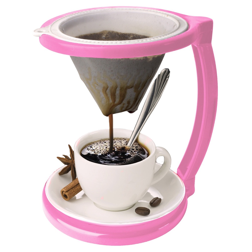 Mini Coador De Café Com Suporte e Filtro Tam. 100 Ind Rosa | Shopee Brasil