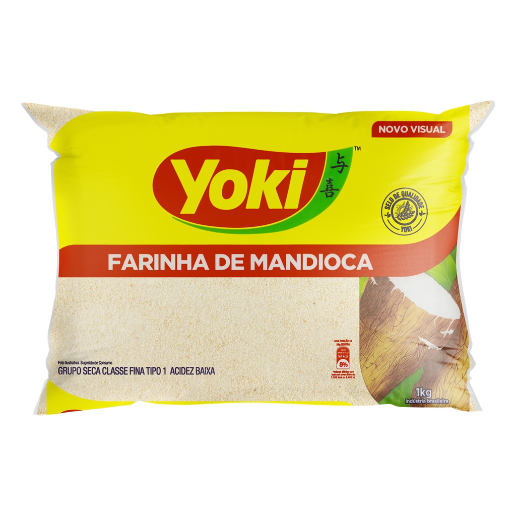 Farinha de Mandioca Tipo 1 Yoki Pacote 1kg | Shopee Brasil