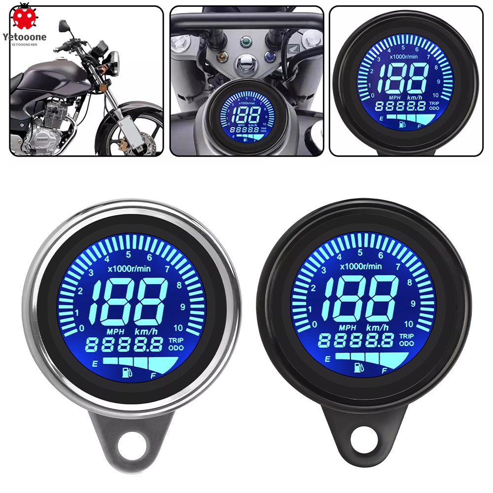 SY Scooter ATV Meter Acessórios Para Motocicletas DC12V Velocímetro ...