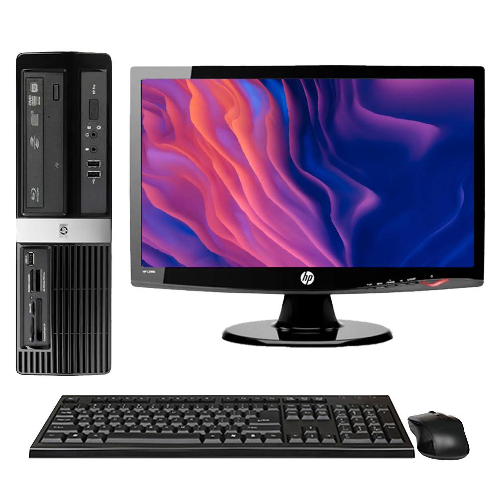 Computador Completo HP Pro 3000 Core 2 Duo HD 500GB 4GB + Monitor HP 20 ...