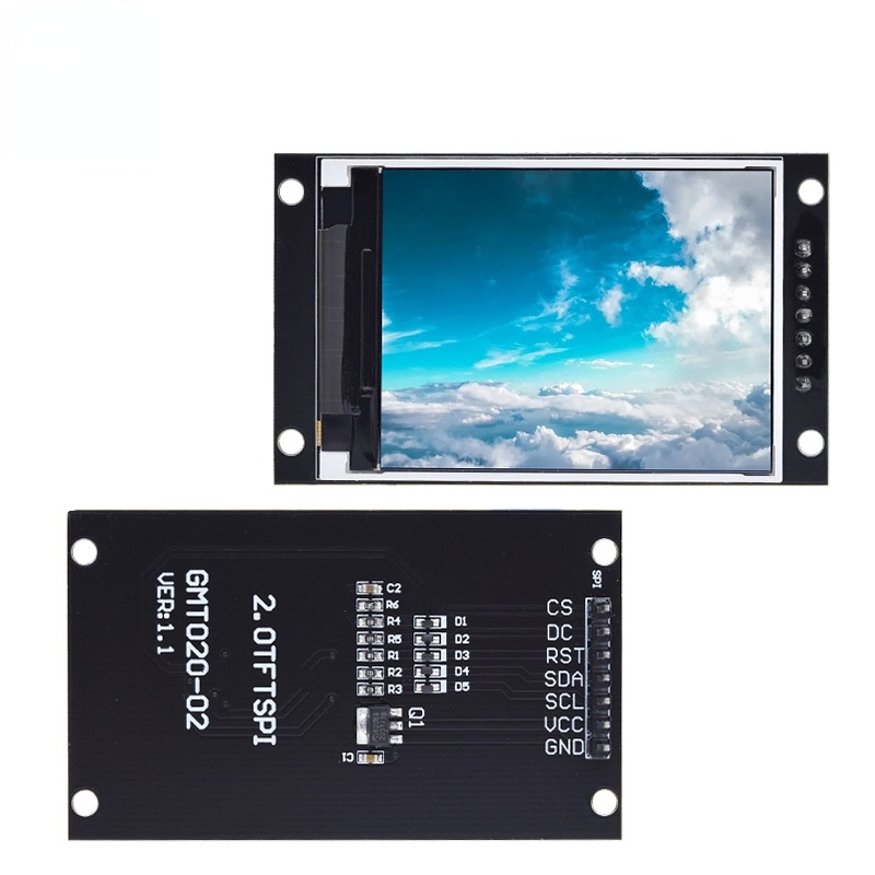 Display LCD OLED De 2,0 Polegadas TFT IC ST7789V 240RGBx320 Dot-Matrix SPI Interface Para O ...