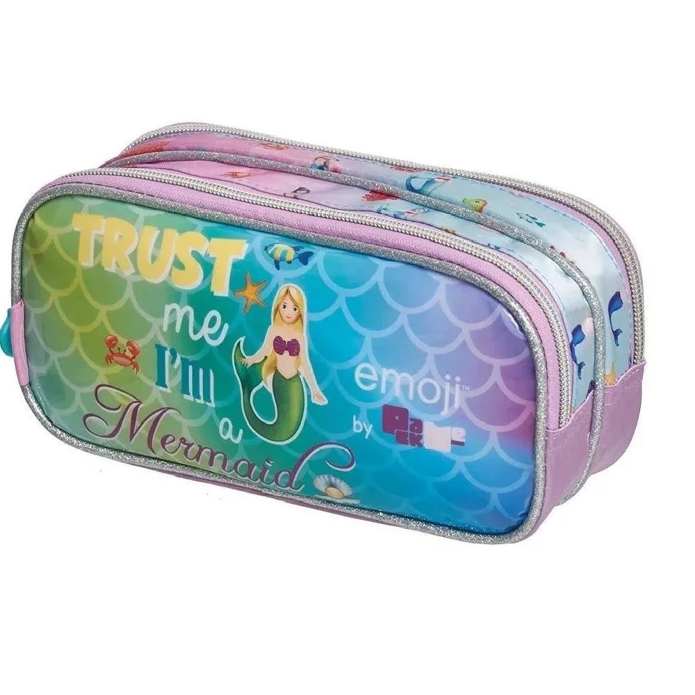 Estojo Duplo Emoji Pack Me Mermaid Trust Sirena Pacific | Shopee Brasil