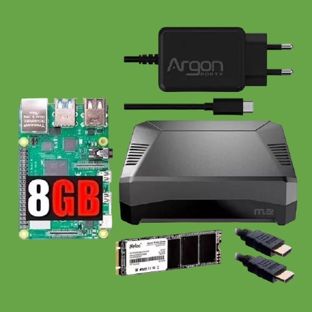 Evolua sua criatividade com o Kit Raspberry Pi 4 8GB RAM Case Argon One ...